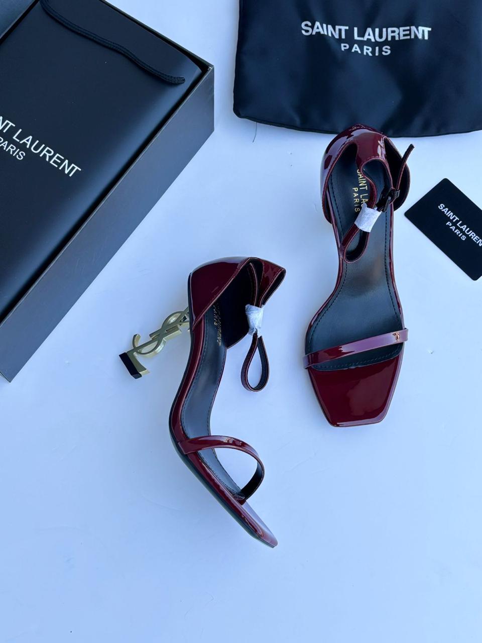 Saint Laurent YSL Signature Heels – Bold Red Glam - footgearmall